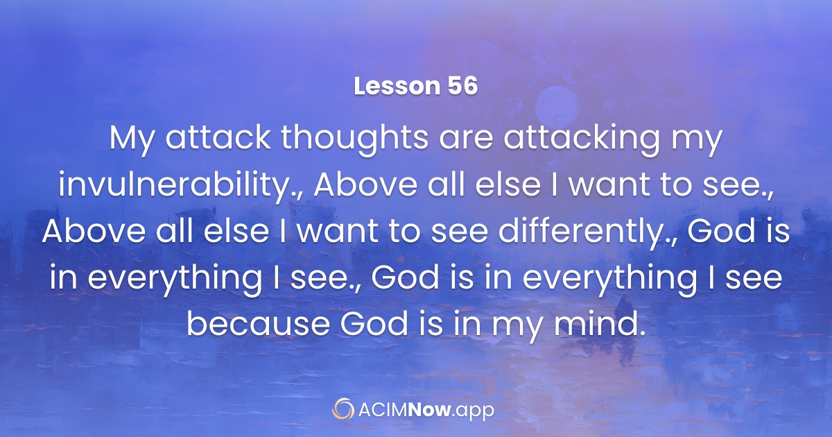 ACIM Review Lesson(s): 26 to 30